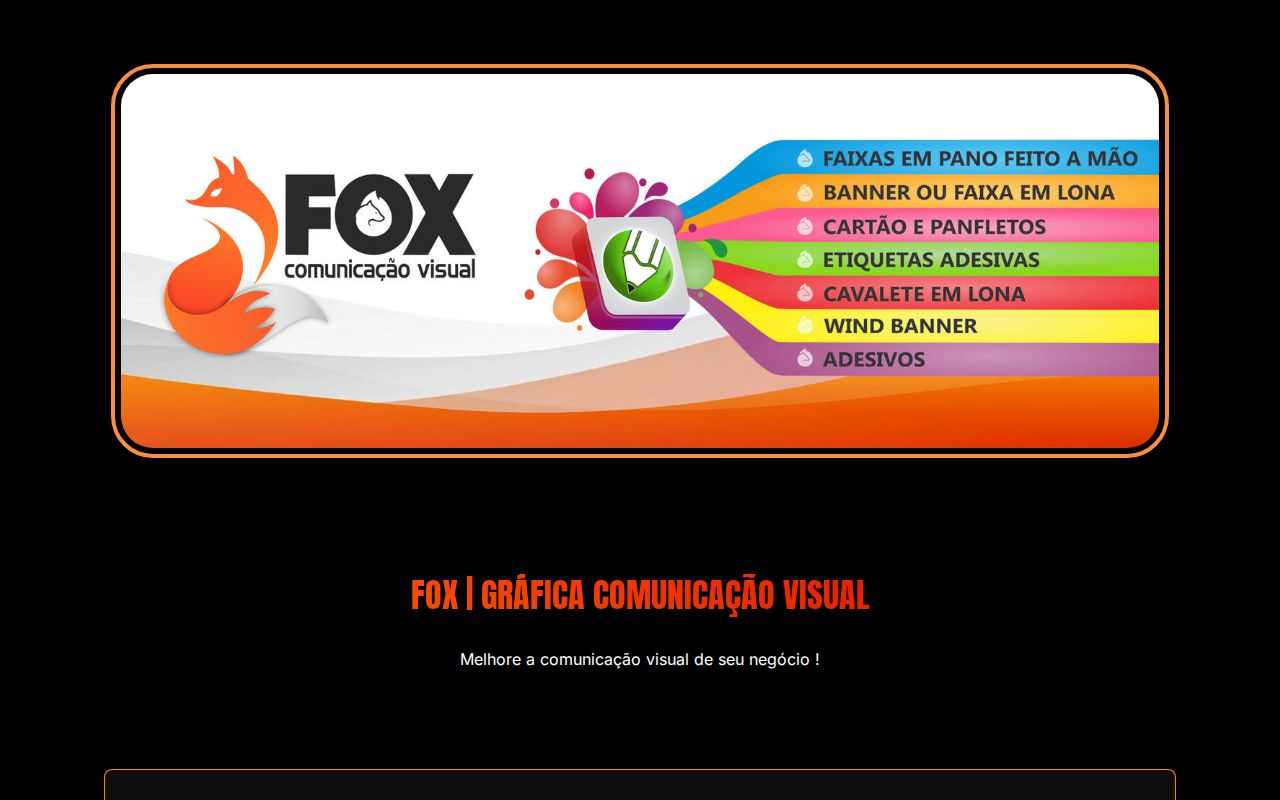 FOX | GRÁFICA COMUNICAÇÃO VISUAL